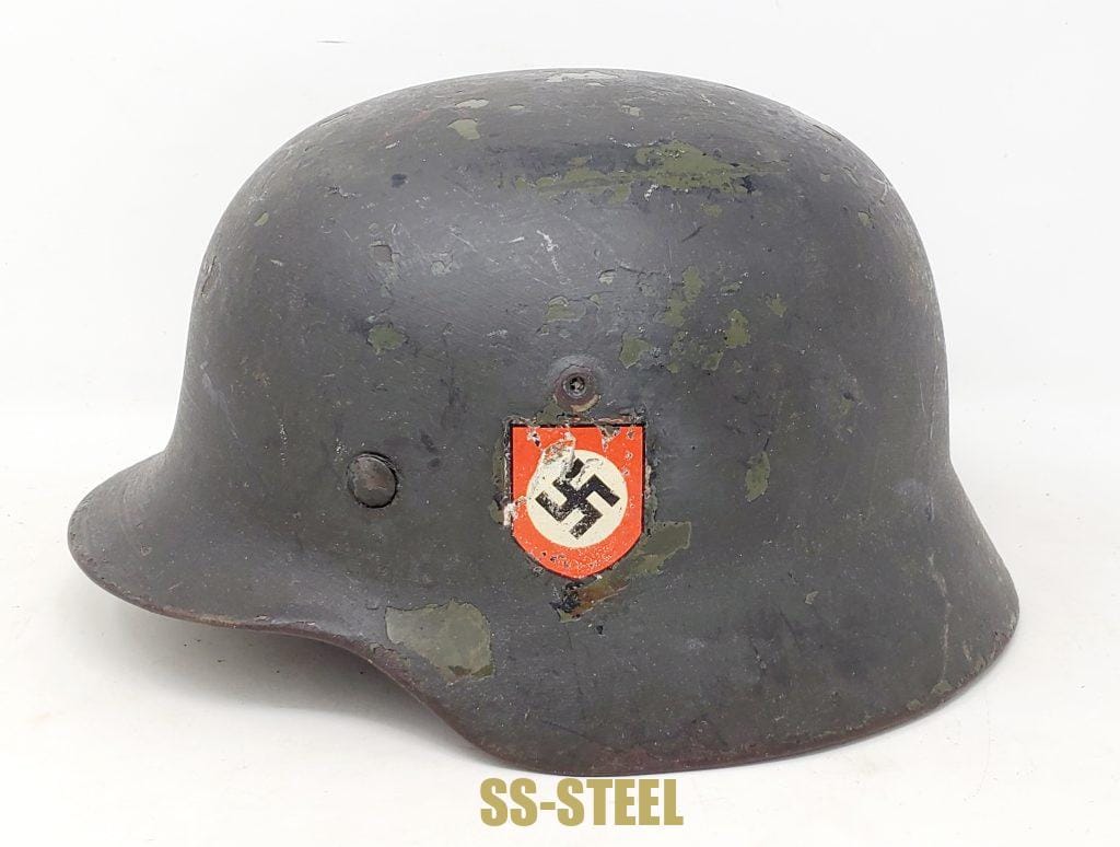 Stunning, Service Used SS-VT / Waffen-SS M35 Helmet – SS-Steel Inc.