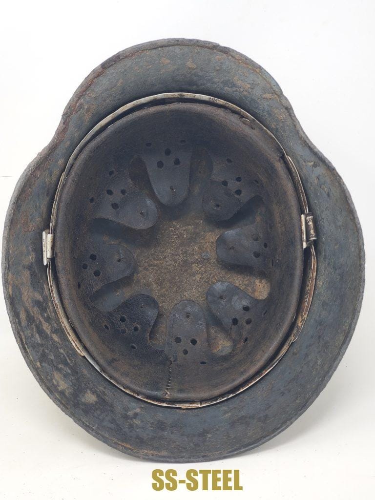 Relic Waffen-SS M35 Helmet, Russian Front Bunker – Excavated – SS-Steel ...