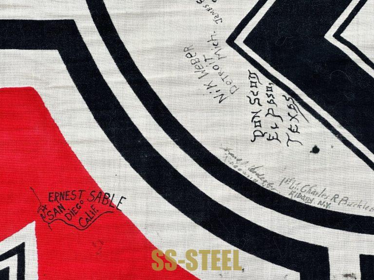 Kriegsmarine VET TROPHY SIGNED Flag – SS-Steel Inc.