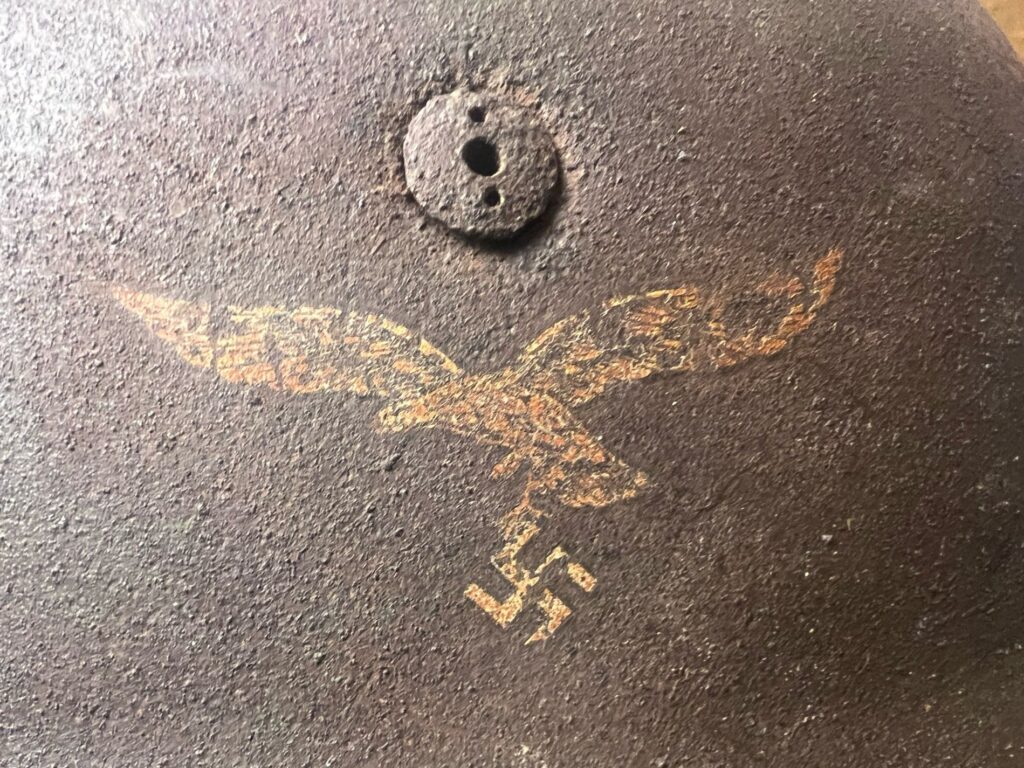 Early Spanner Luftwaffe FJ Helmet, Relic – SS-Steel Inc.
