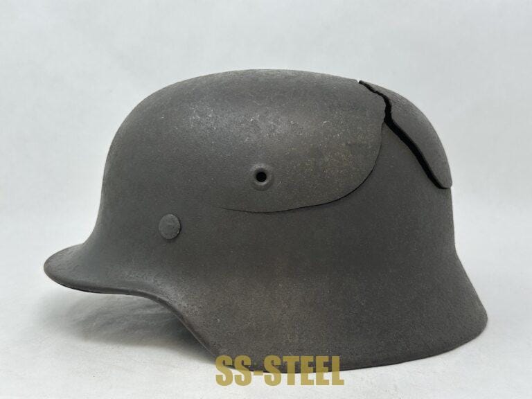 SS M40 Single Decal Helmet Battle Damage – SS-Steel Inc.