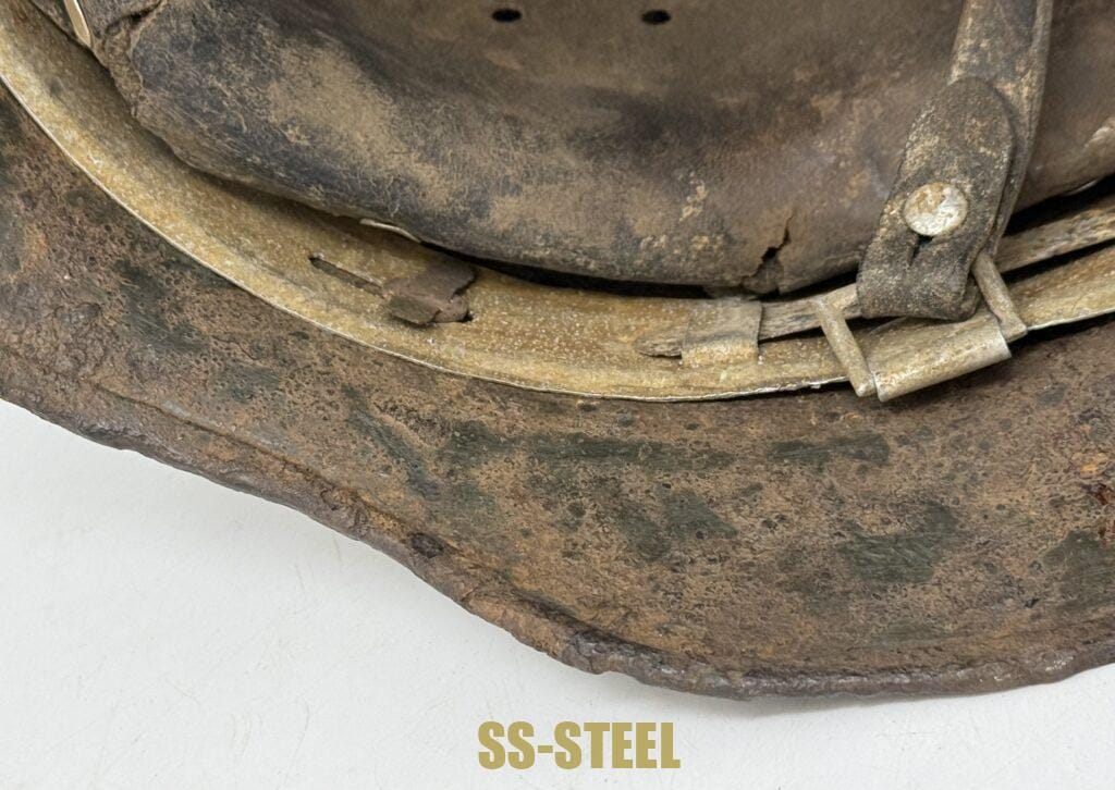 SS M35 Double Decal Helmet-Battle Damage NAMED – SS-Steel Inc.