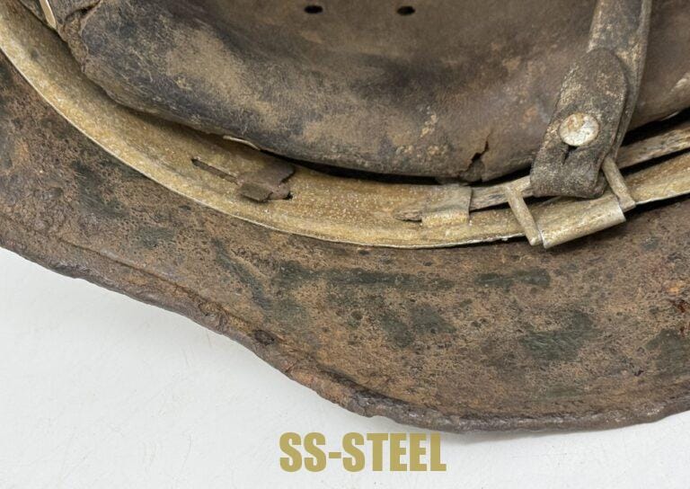 SS M35 Double Decal Helmet-Battle Damage NAMED – SS-Steel Inc.