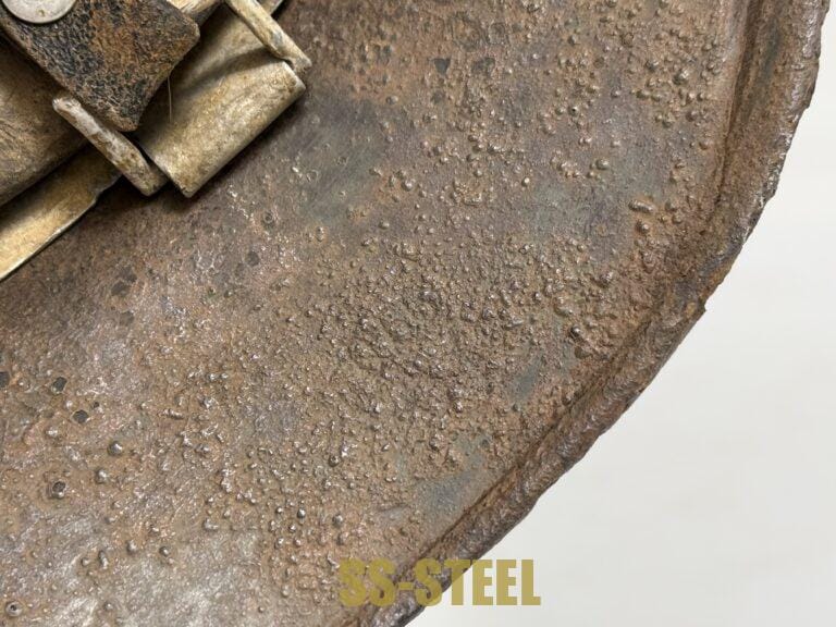 SS M35 Double Decal Helmet-Battle Damage NAMED – SS-Steel Inc.