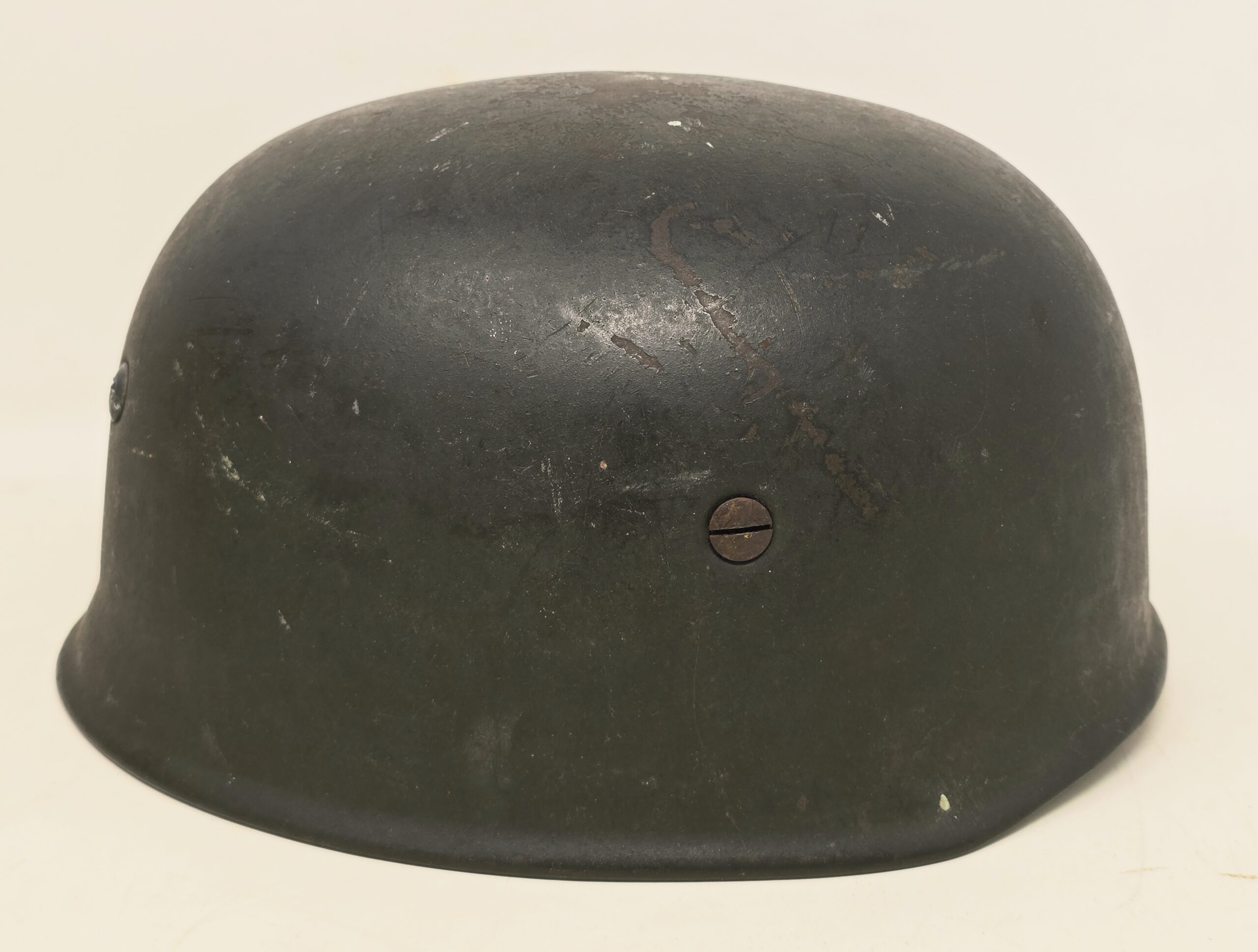 Late War M38 FJ Helmet, K.I.A. Souvenir – SS-Steel Inc.